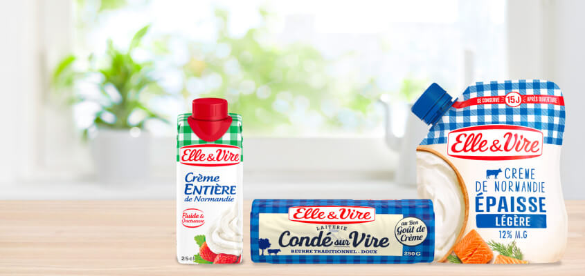 Elle & Vire, crème, beurre, fromage frais : La Normandie au service de ...